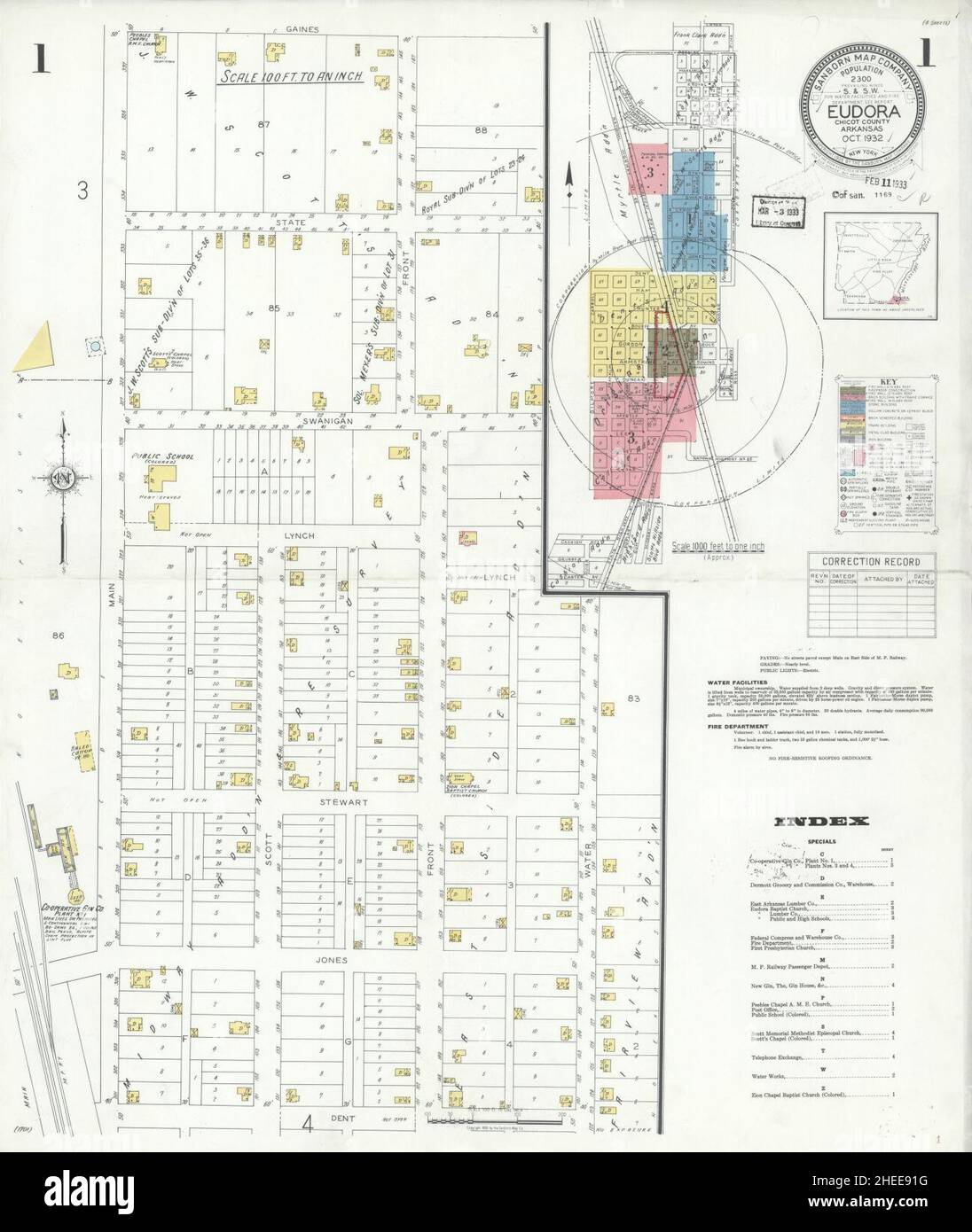 Map of eudora hi-res stock photography and images - Alamy