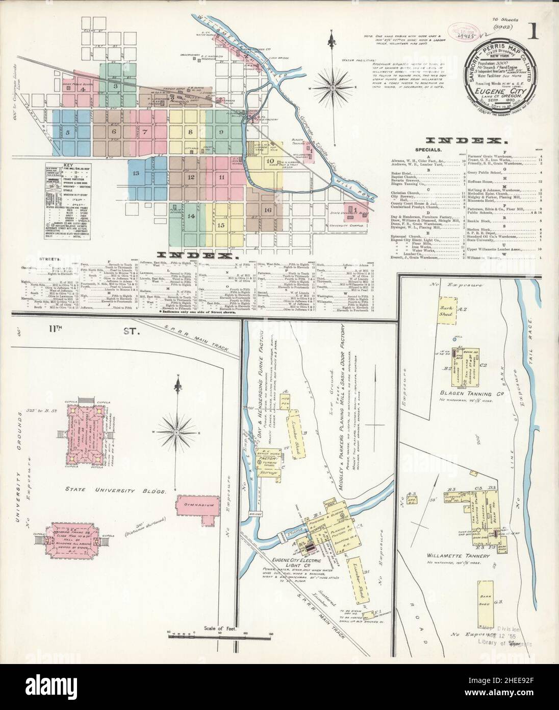 Lane oregon map hi-res stock photography and images - Alamy