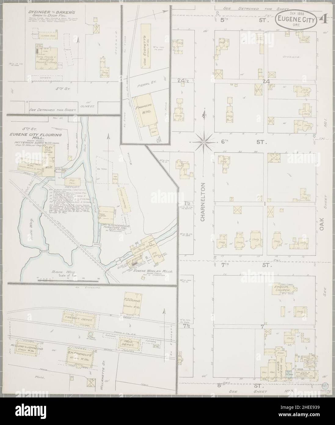 Lane oregon map hi-res stock photography and images - Alamy