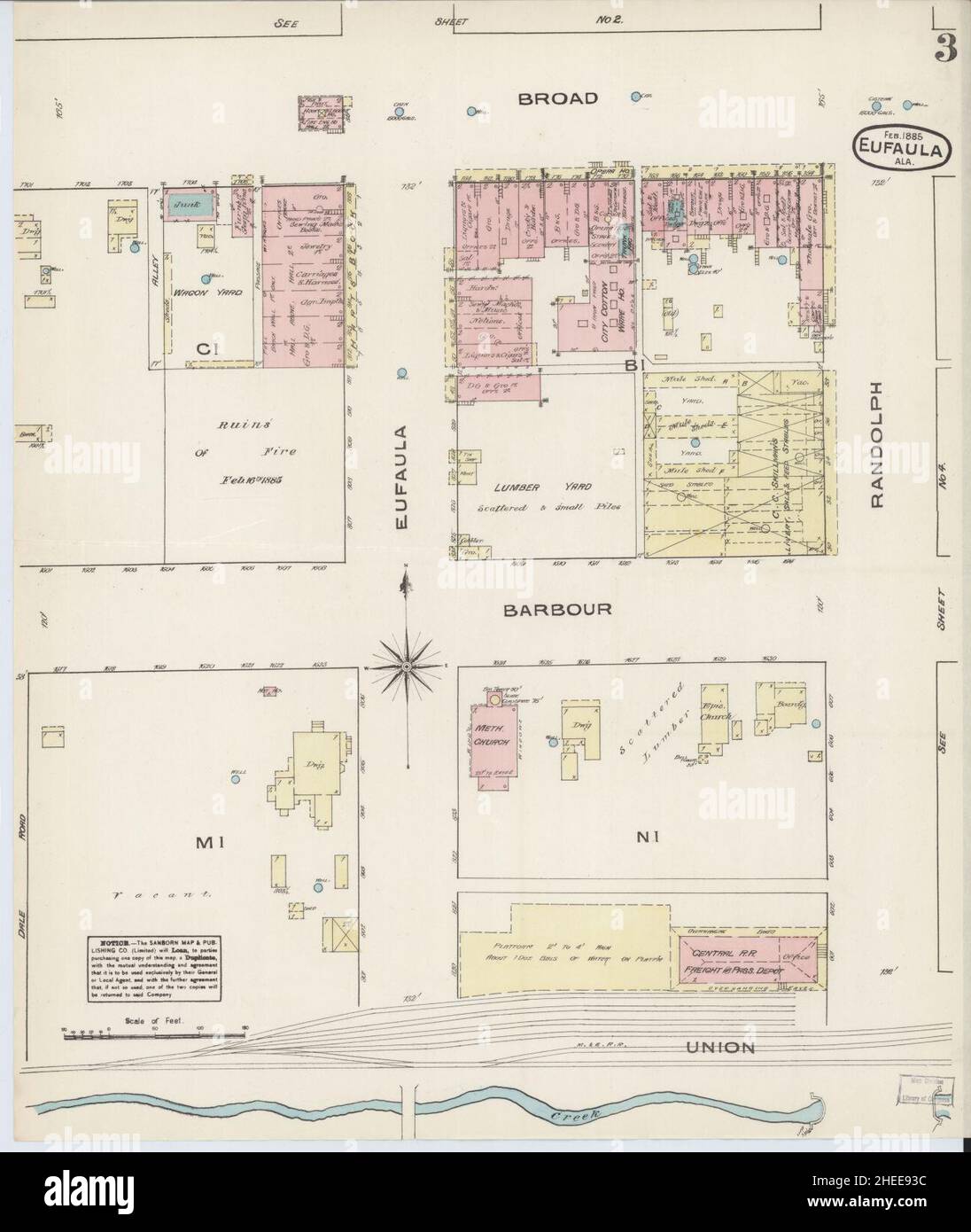 Map of eufaula hi-res stock photography and images - Alamy