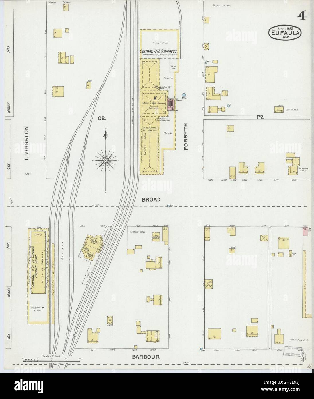 Map of eufaula hi-res stock photography and images - Alamy