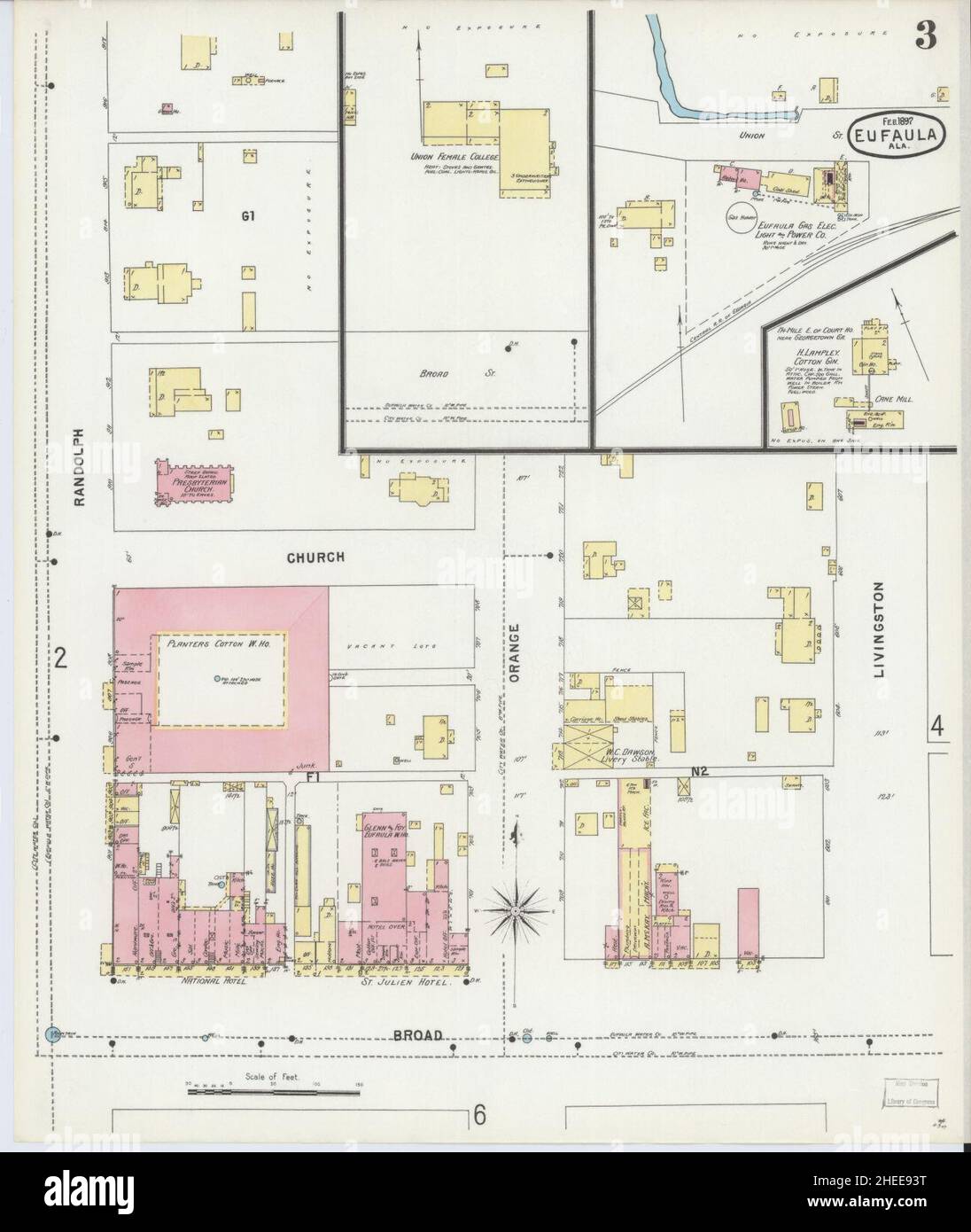 Map of eufaula hi-res stock photography and images - Alamy