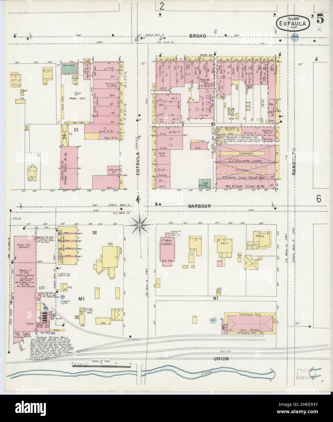 Map of eufaula hi-res stock photography and images - Alamy