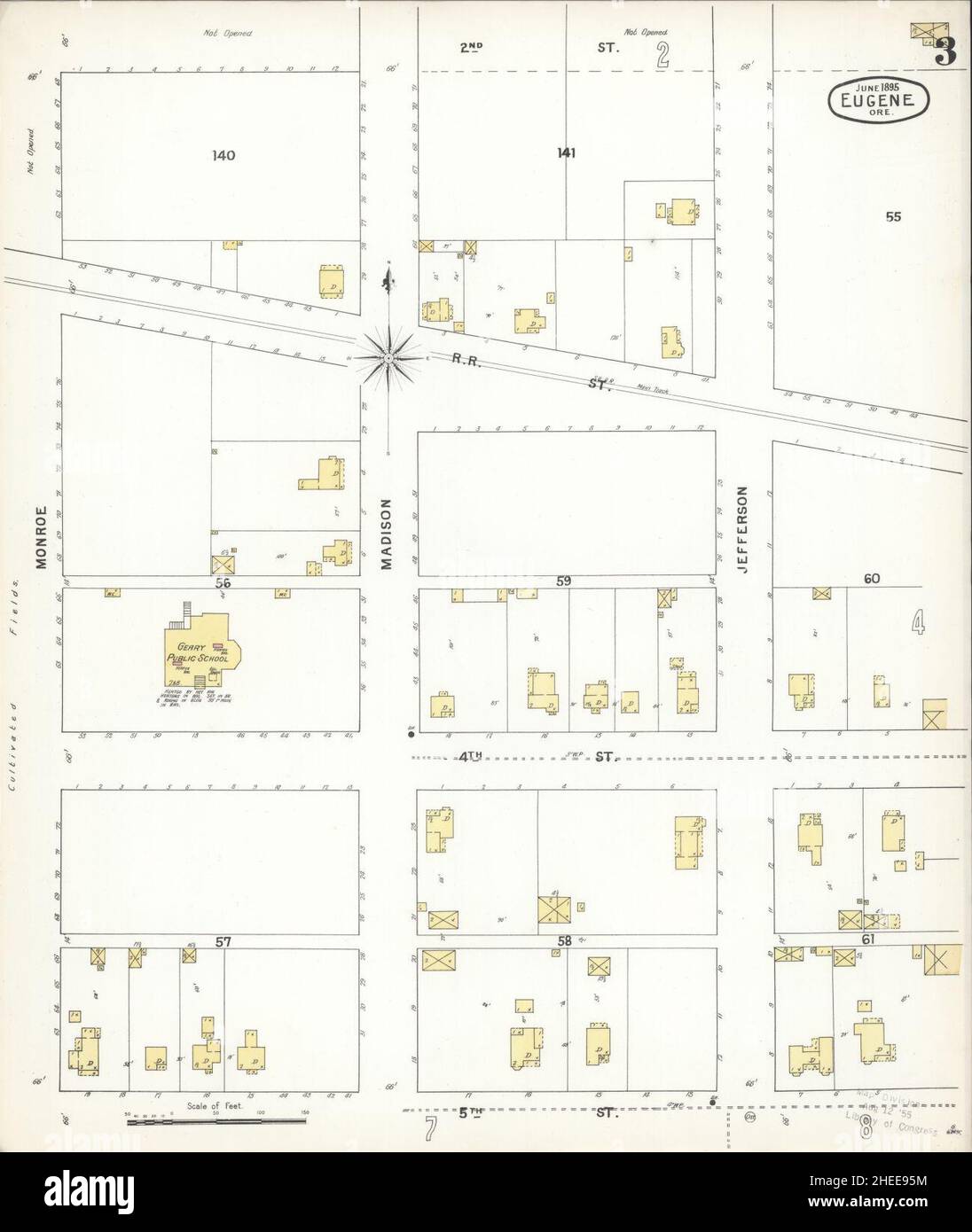 Lane oregon map hi-res stock photography and images - Alamy