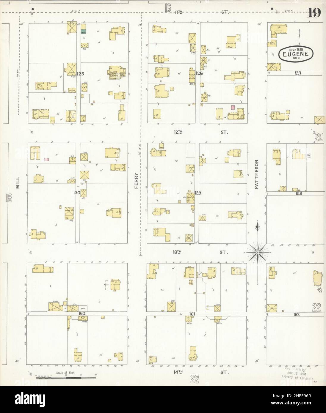 Lane oregon map hi-res stock photography and images - Alamy