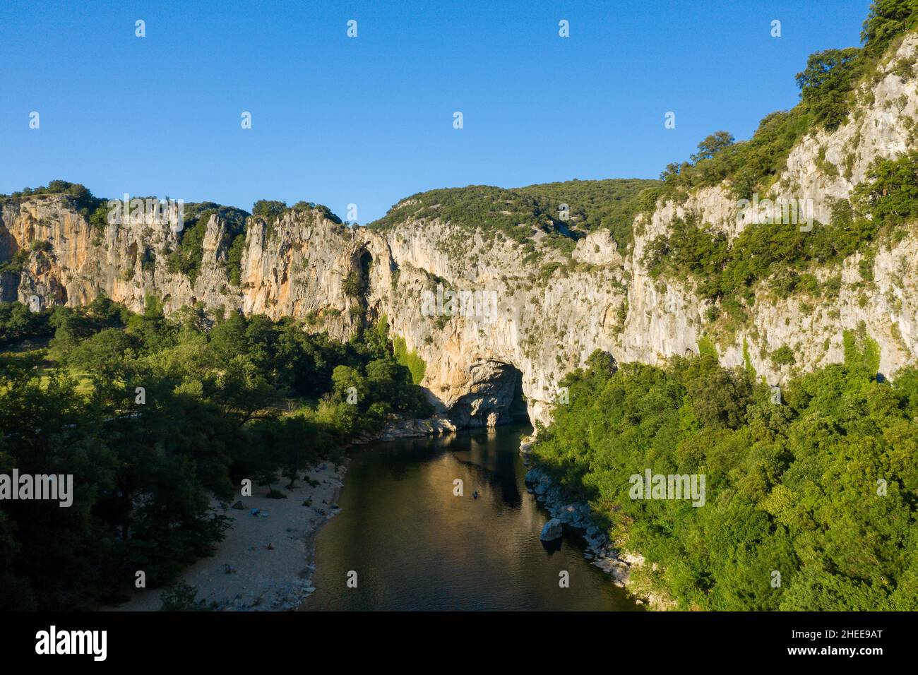 This landscape photo was taken in Europe, France, Ardeche, summer. We ...