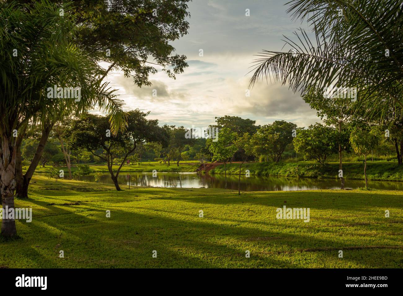 Goiânia, Goias, Brazil – January 07, 2022: Landscape of one of the ...