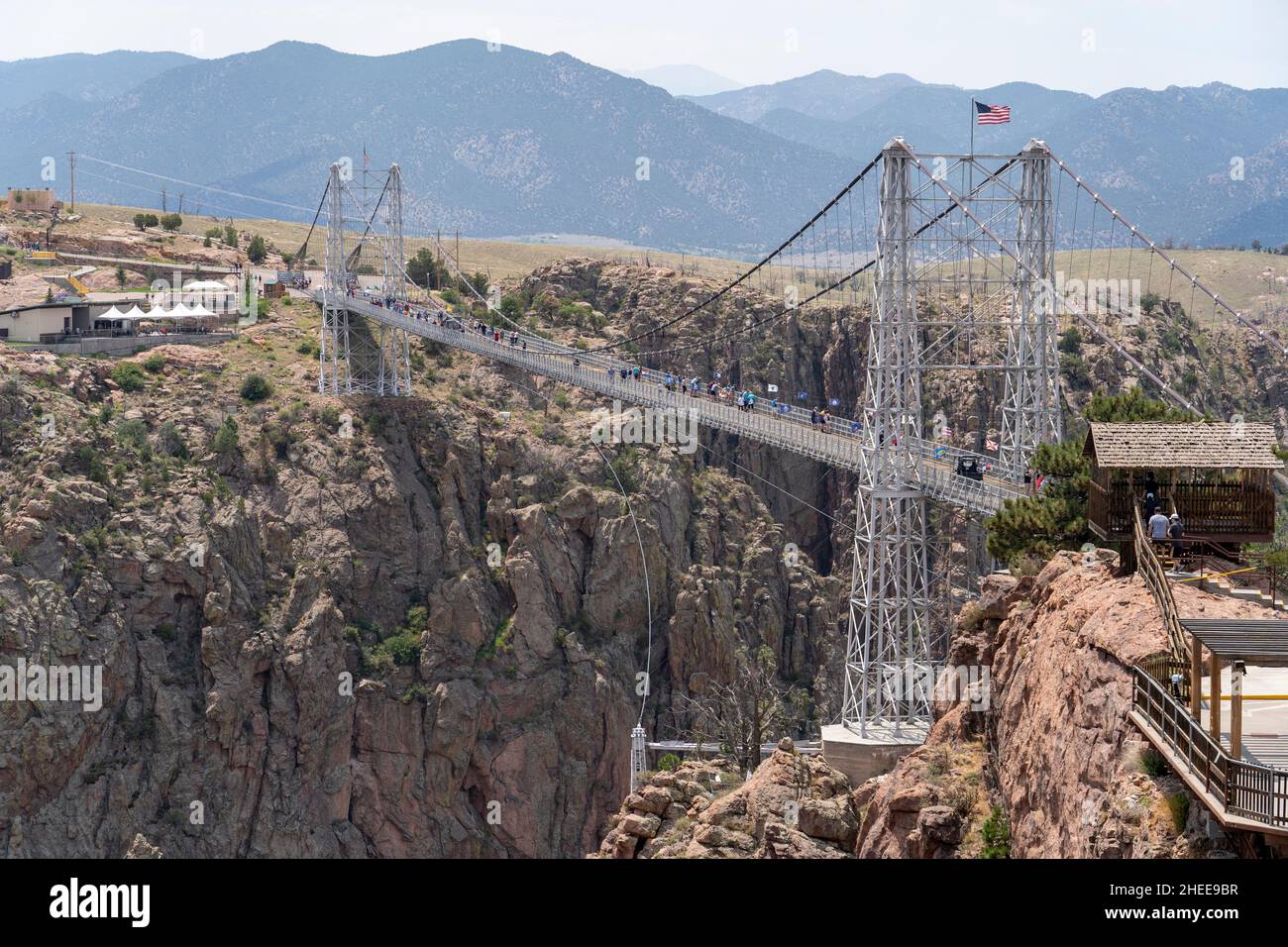 The view of Royal Gorge Bridge in Colorado, USA Stock Photo - Alamy