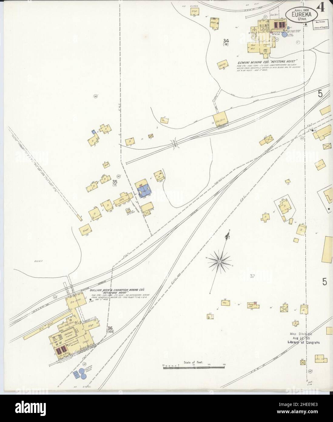 Eureka utah map hi-res stock photography and images - Alamy