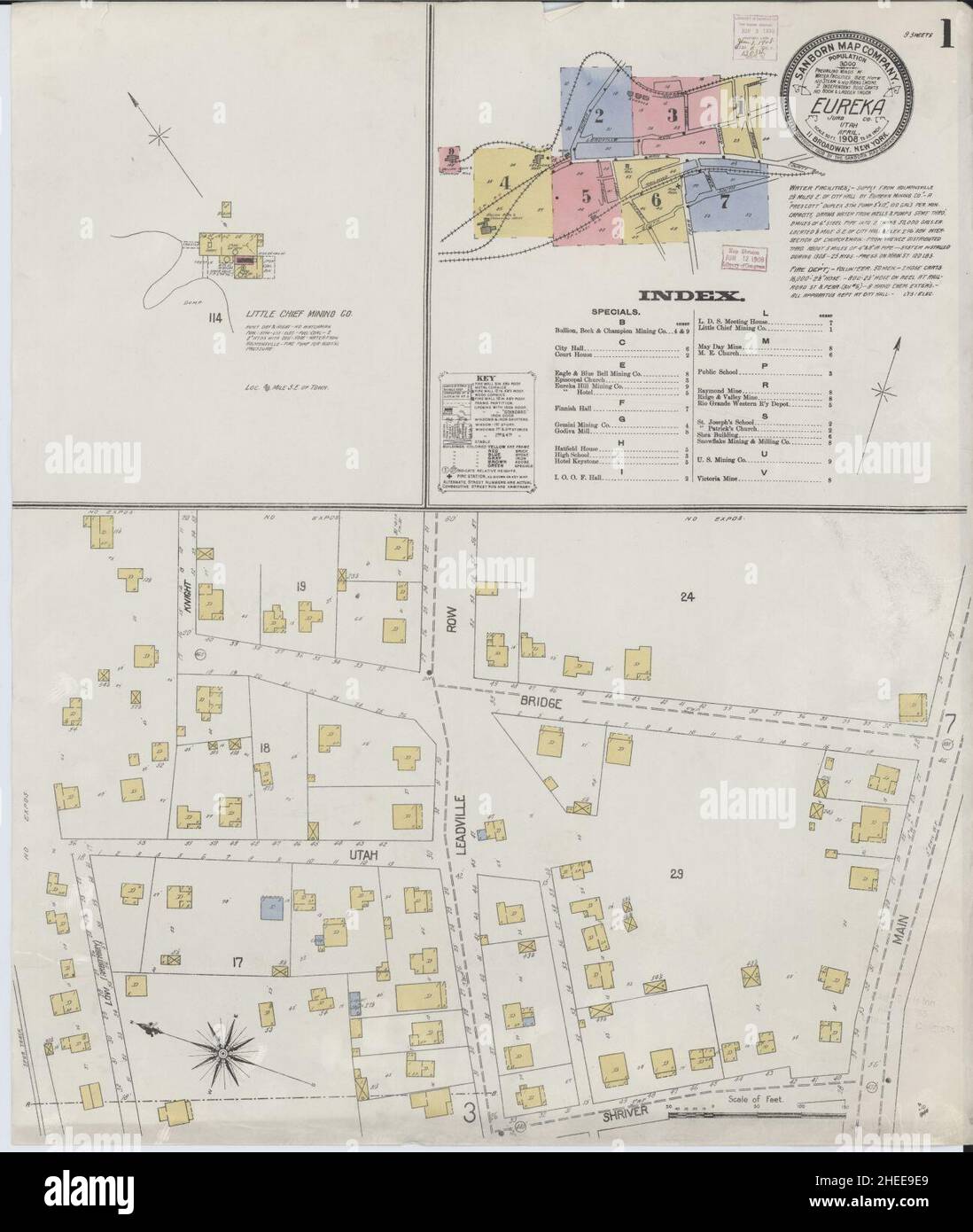 Map of eureka utah hi-res stock photography and images - Alamy