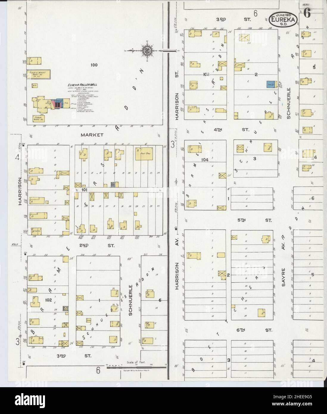 Eureka south dakota map hi-res stock photography and images - Alamy