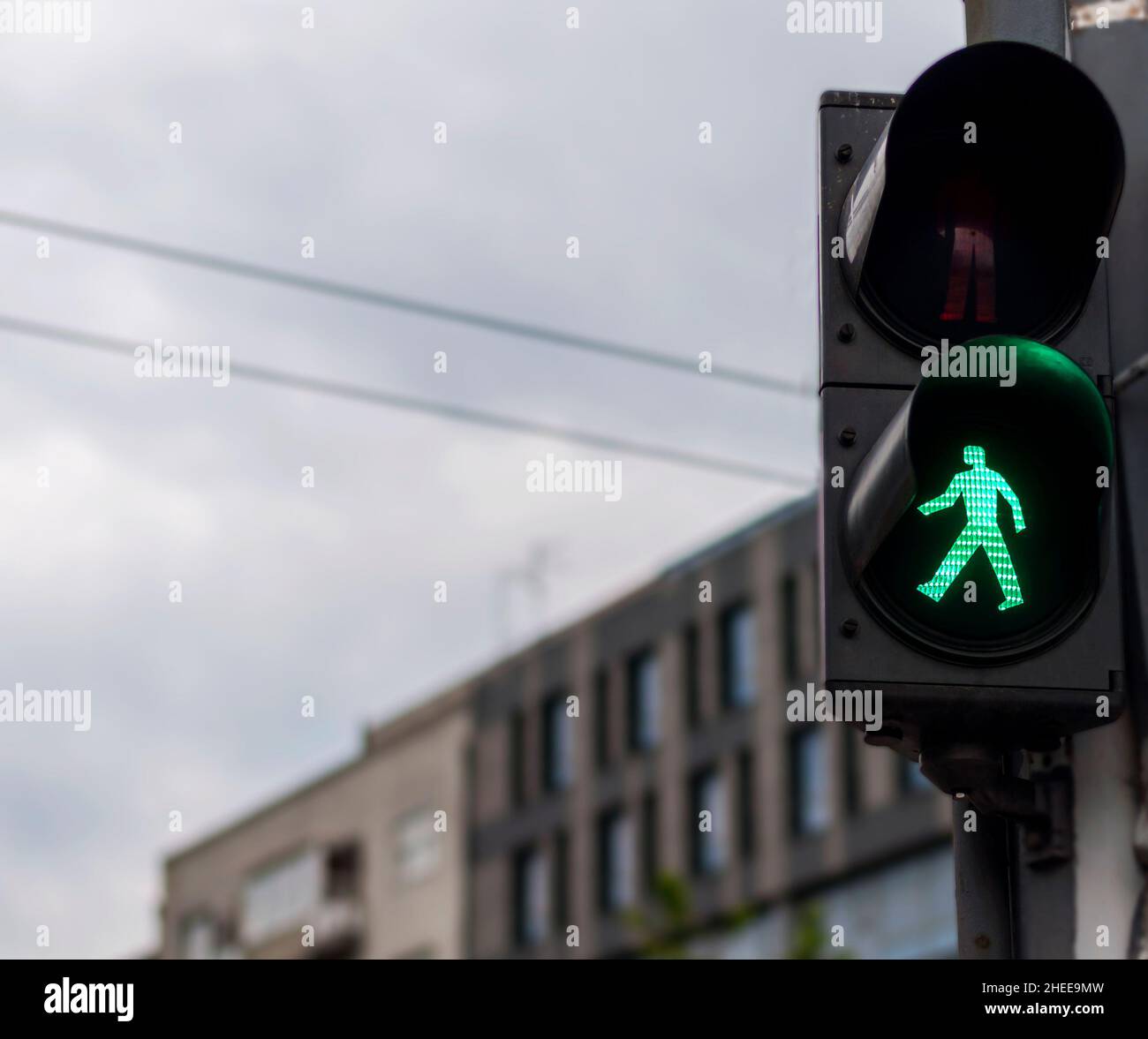 Traffic lights with the green light lit Stock Photo - Alamy