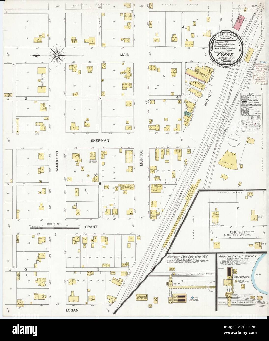 Evans county map hi-res stock photography and images - Alamy
