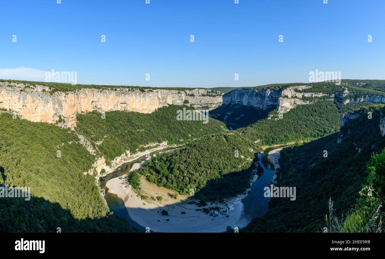 This landscape photo was taken in Europe, France, Ardeche, summer. We ...