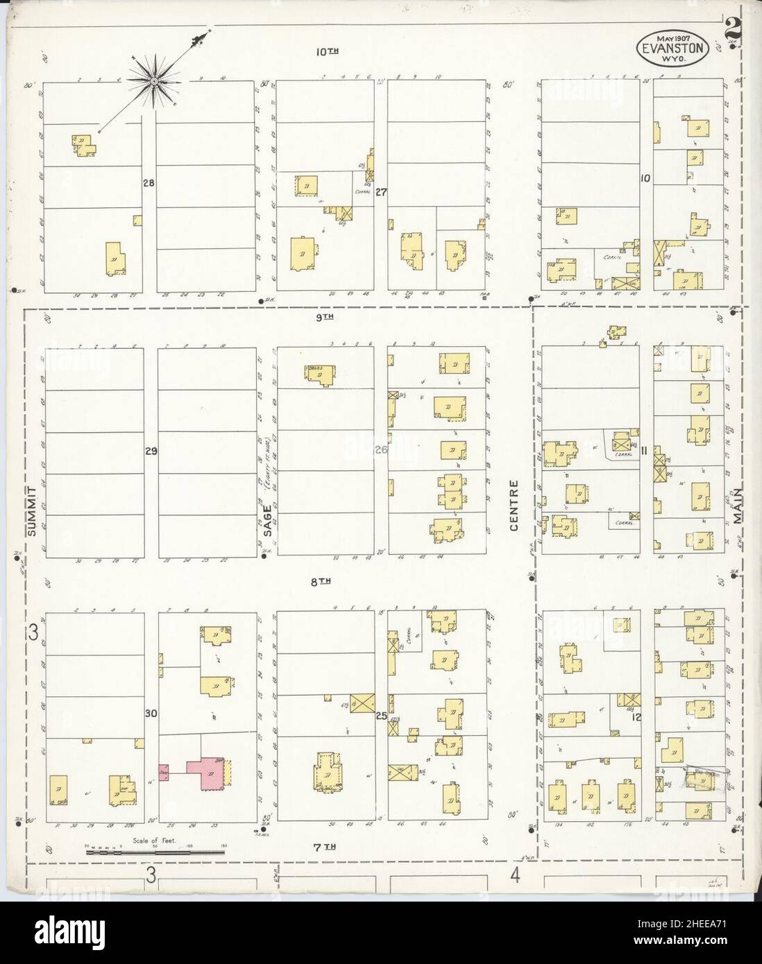 Evanston wyoming map hi-res stock photography and images - Alamy