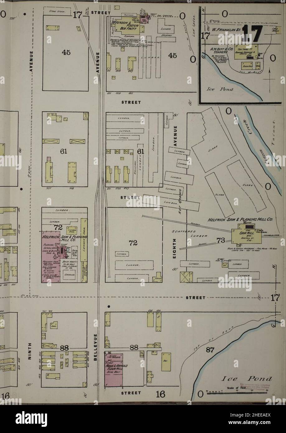 Vanderburgh county map hi-res stock photography and images - Alamy