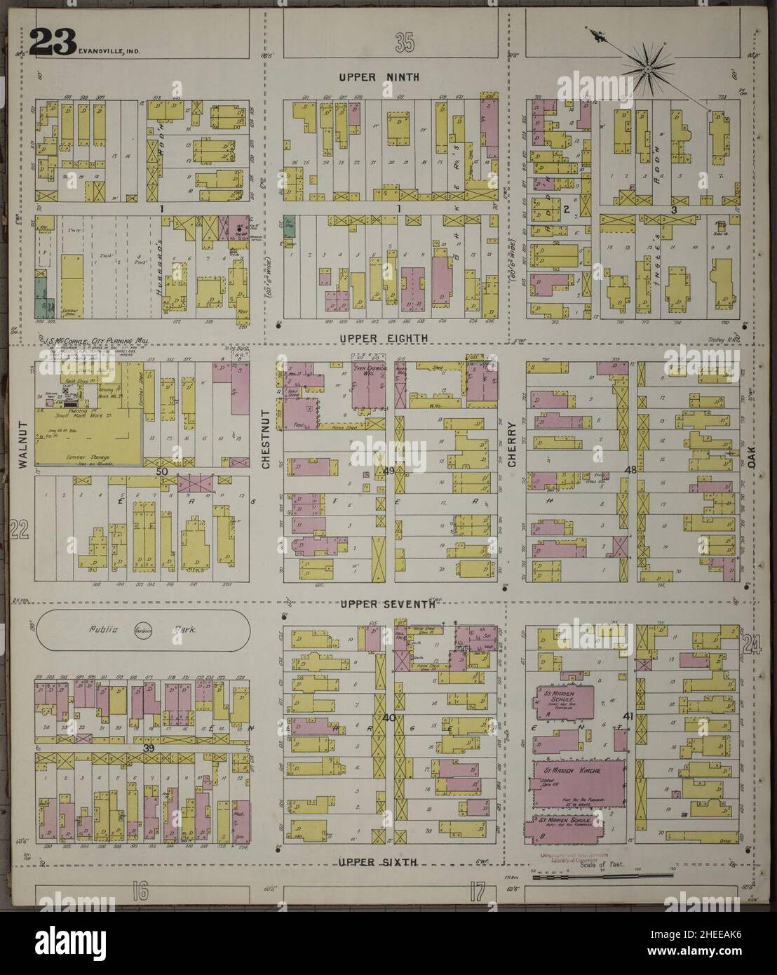 Evansville indiana map hi-res stock photography and images - Alamy