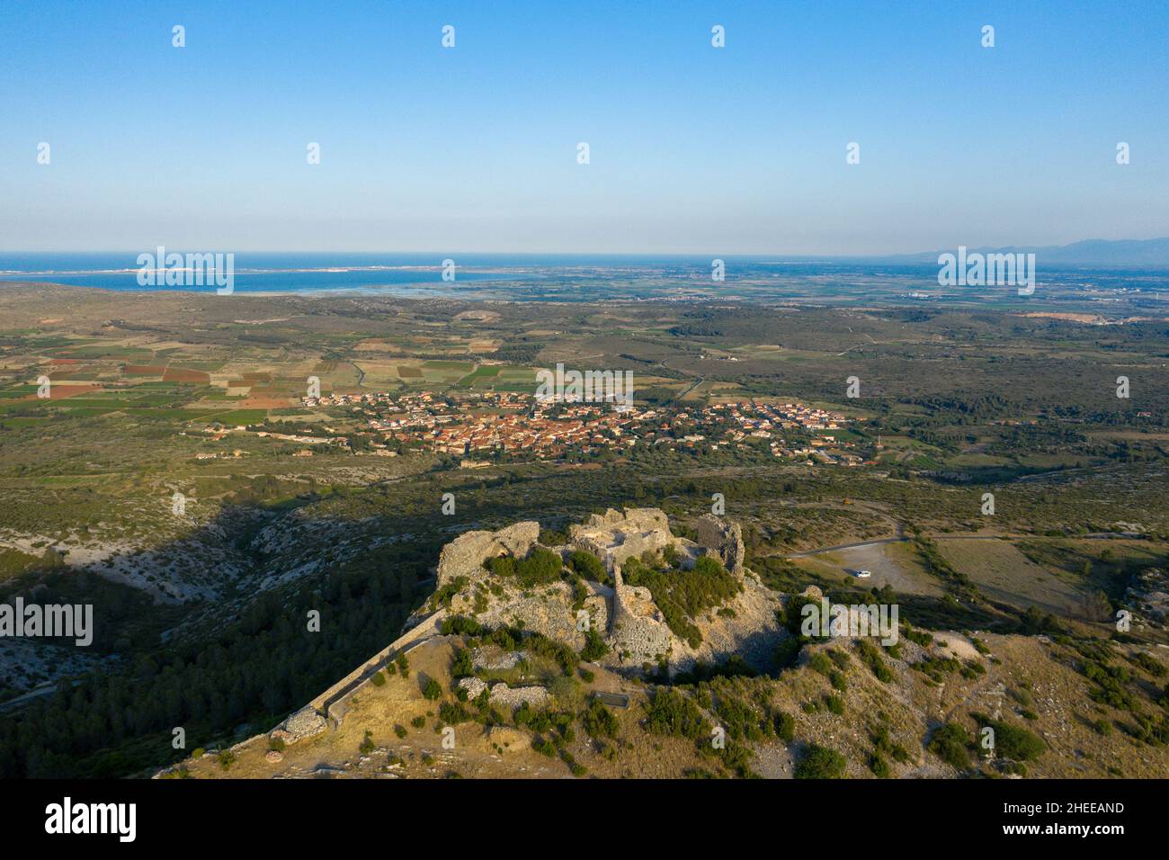 This landscape photo was taken in Europe, in France, in Occitanie, in ...