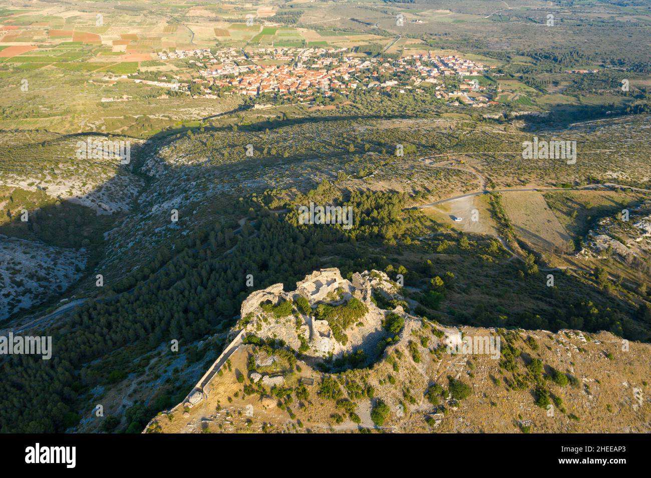 This landscape photo was taken in Europe, in France, in Occitanie, in ...