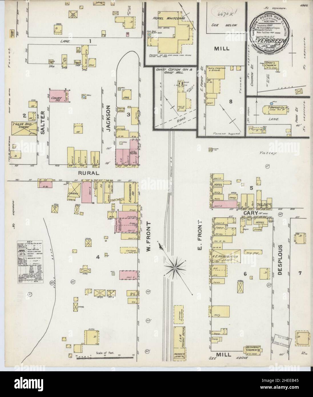 Evergreen map hi-res stock photography and images - Alamy