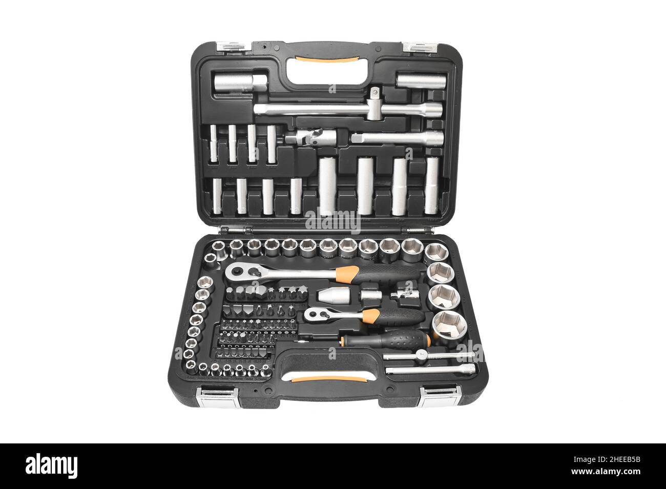 Mechanical hand tool kit isolated on white background. Mechanic ...