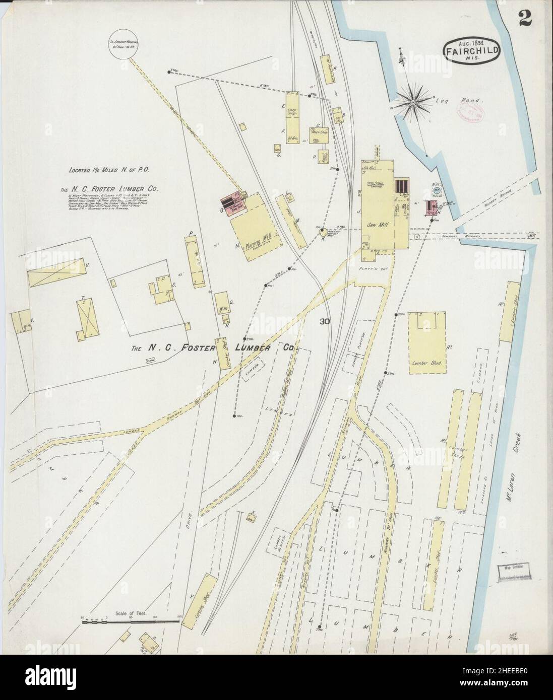 Fairchild wisconsin map hi-res stock photography and images - Alamy