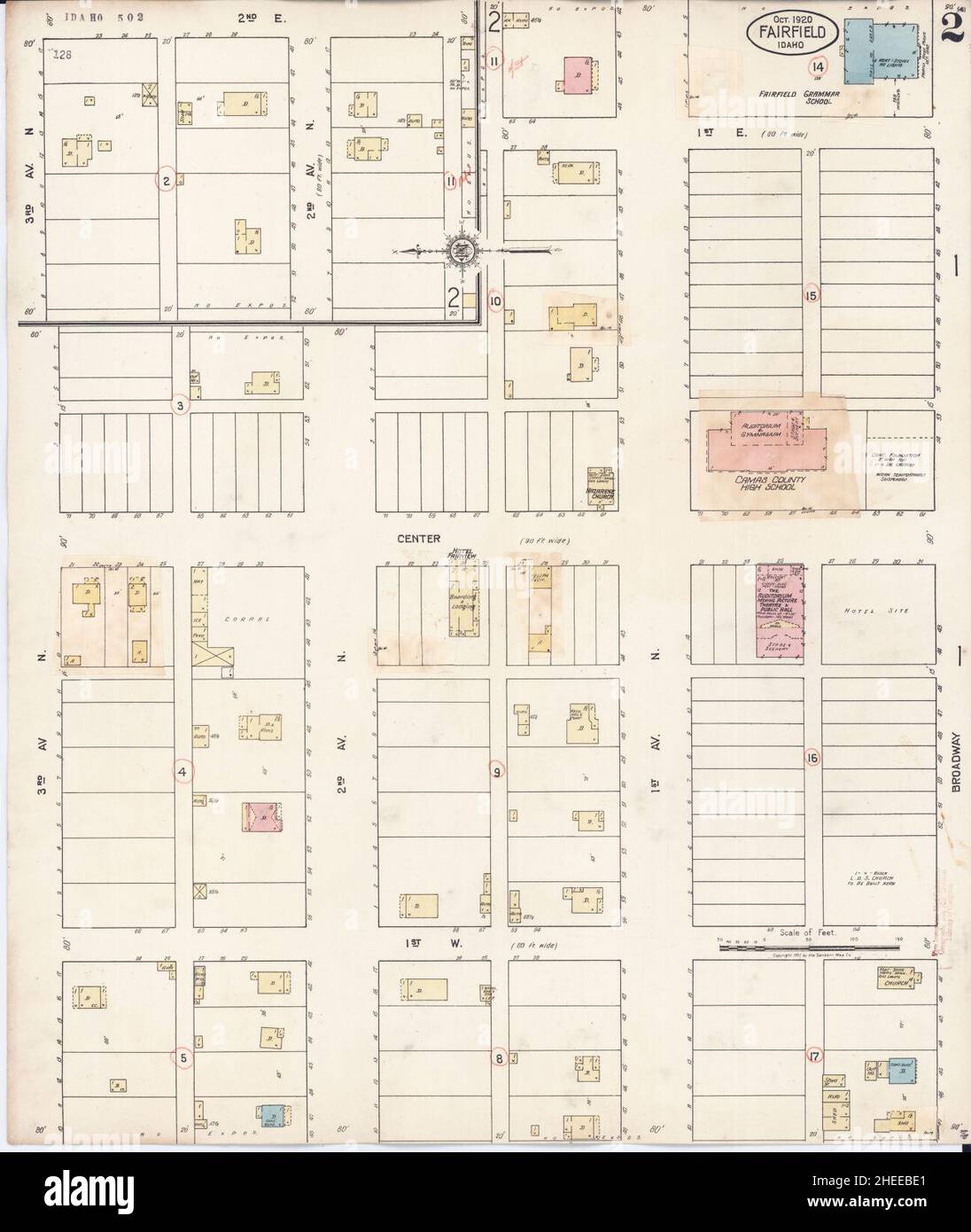 Camas county map hi-res stock photography and images - Alamy