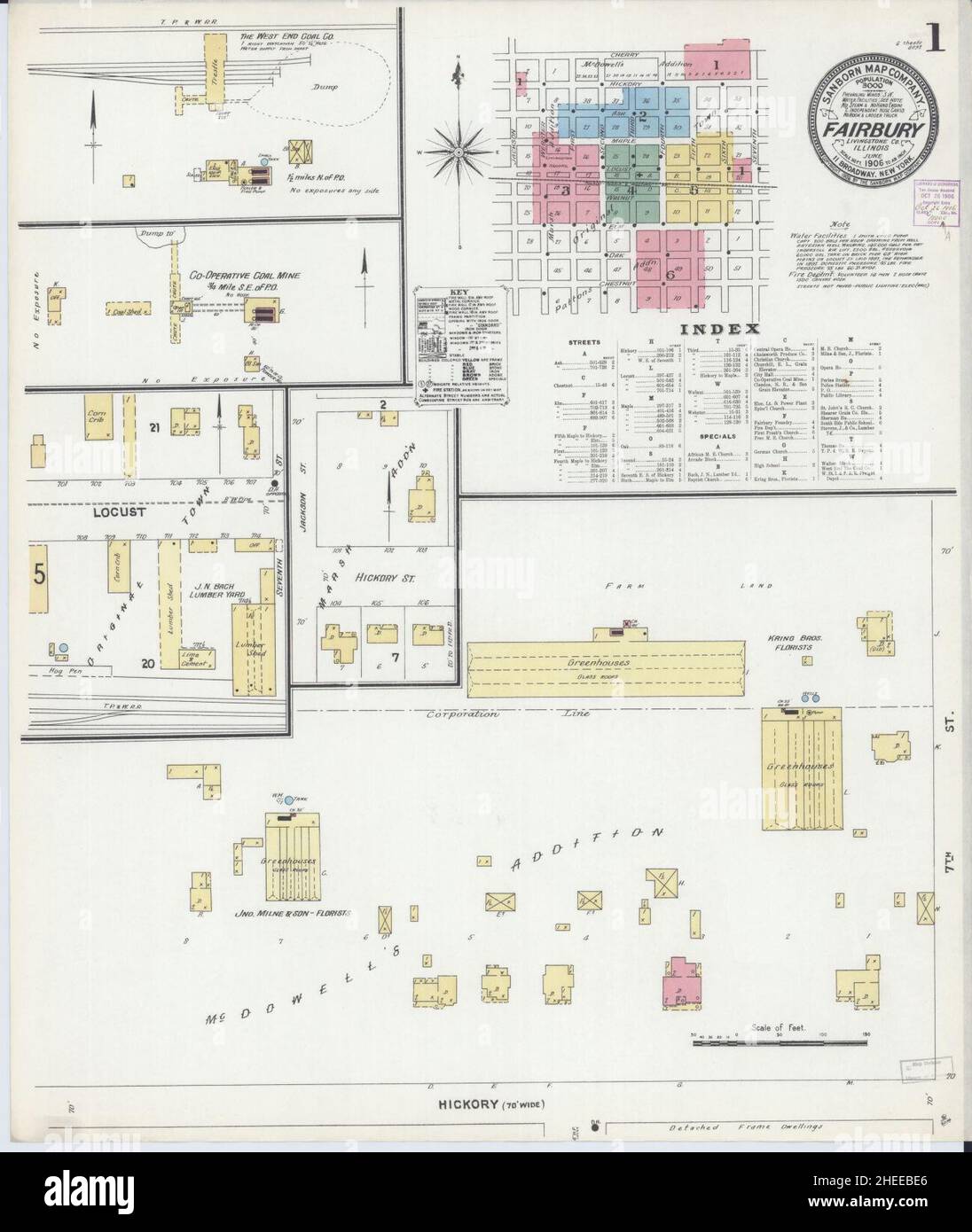 Fairbury map hi-res stock photography and images - Alamy