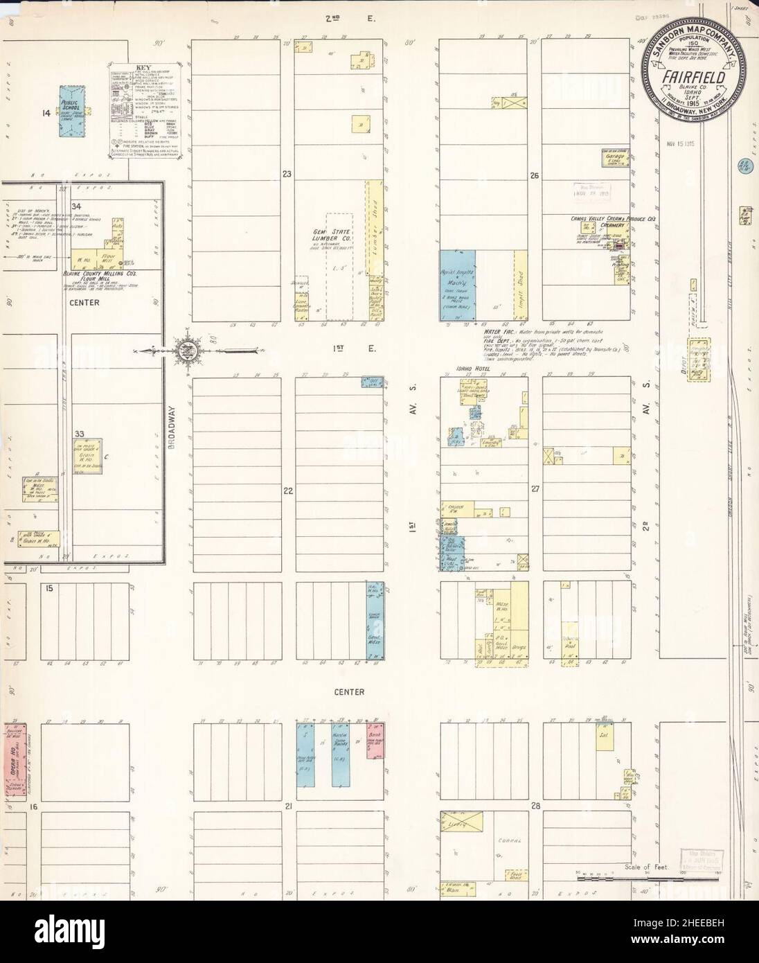 Camas county map hi-res stock photography and images - Alamy