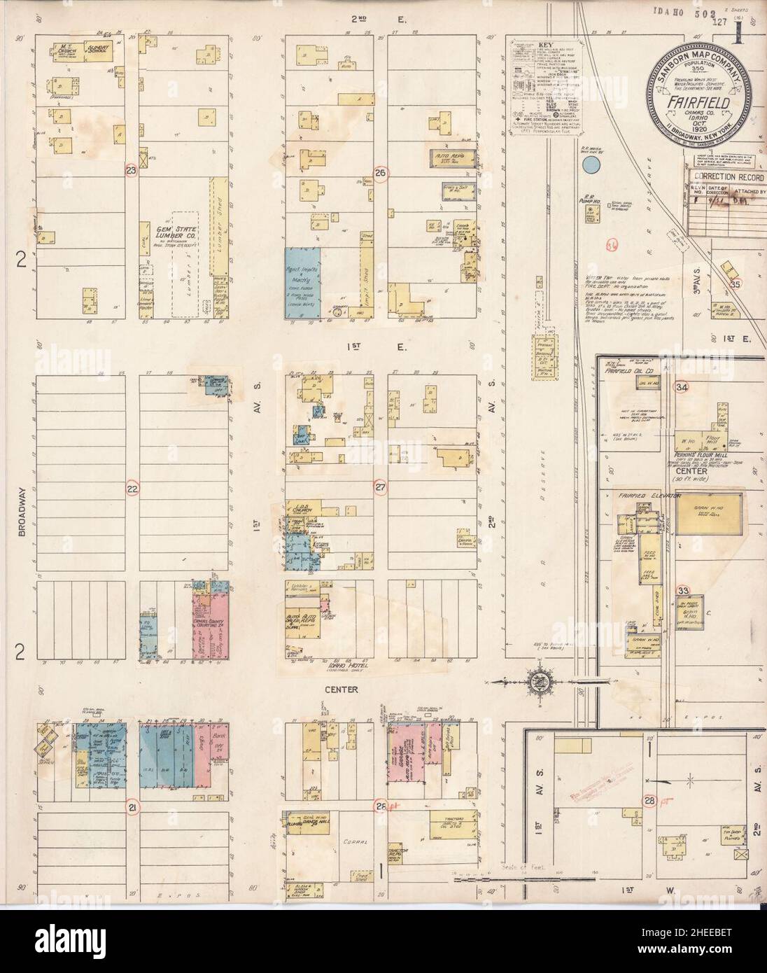 Camas county map hi-res stock photography and images - Alamy