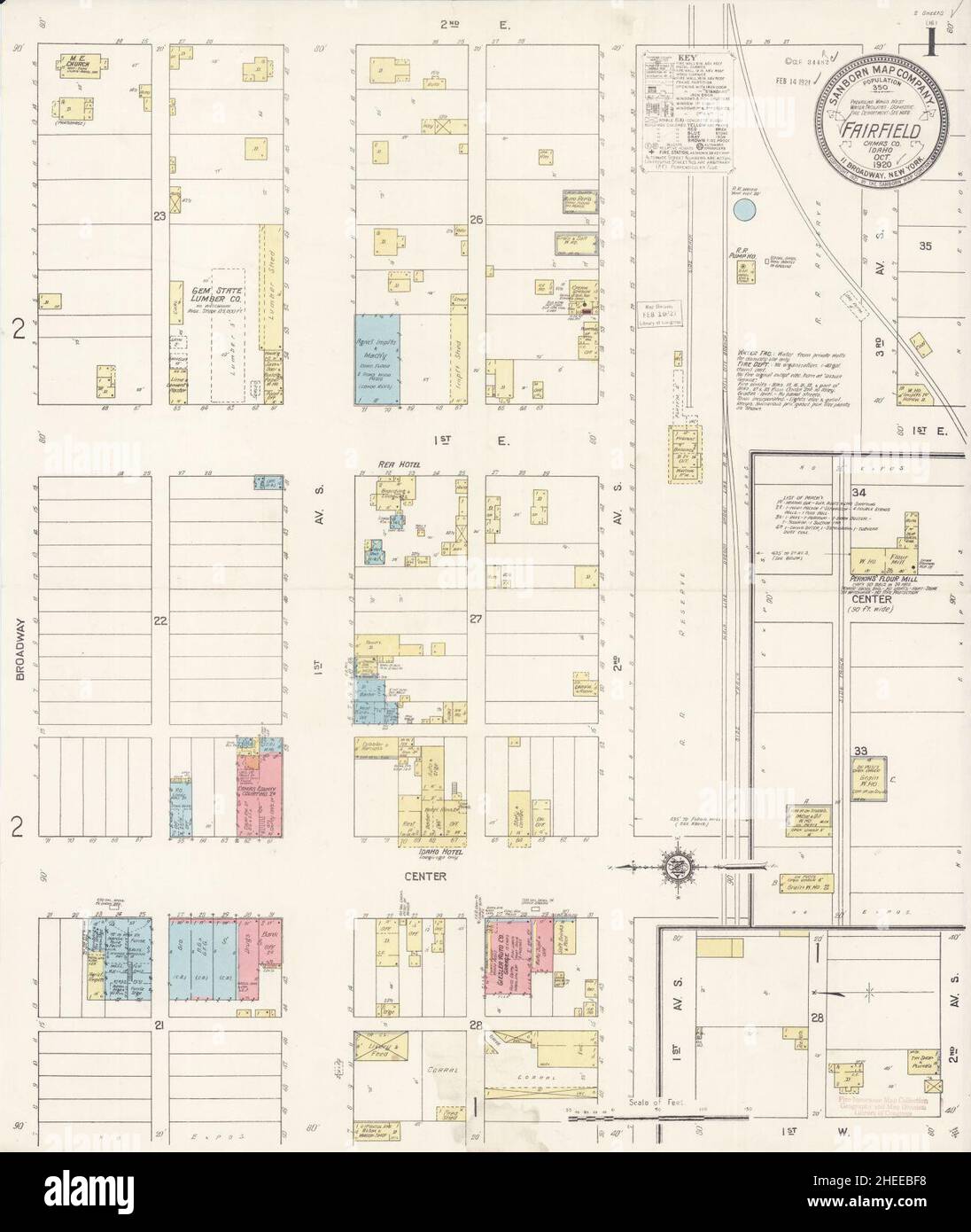 Camas county map hi-res stock photography and images - Alamy