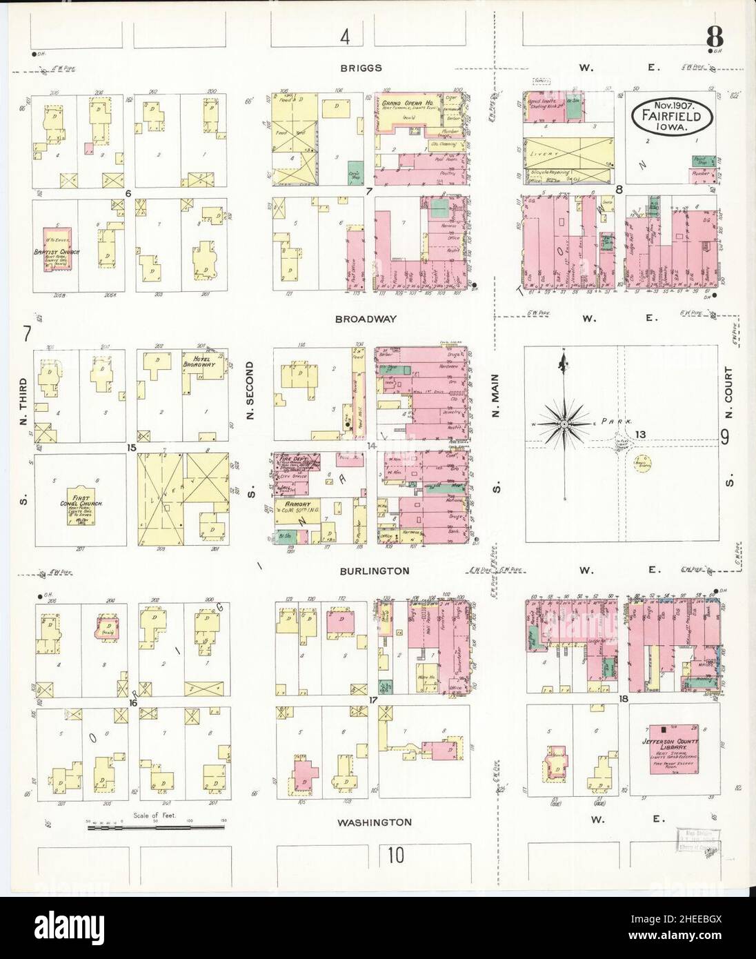 Fairfield iowa map hi-res stock photography and images - Alamy