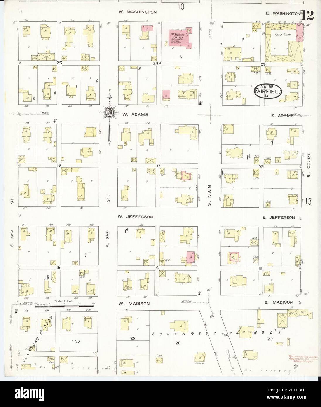 Fairfield iowa map hi-res stock photography and images - Alamy