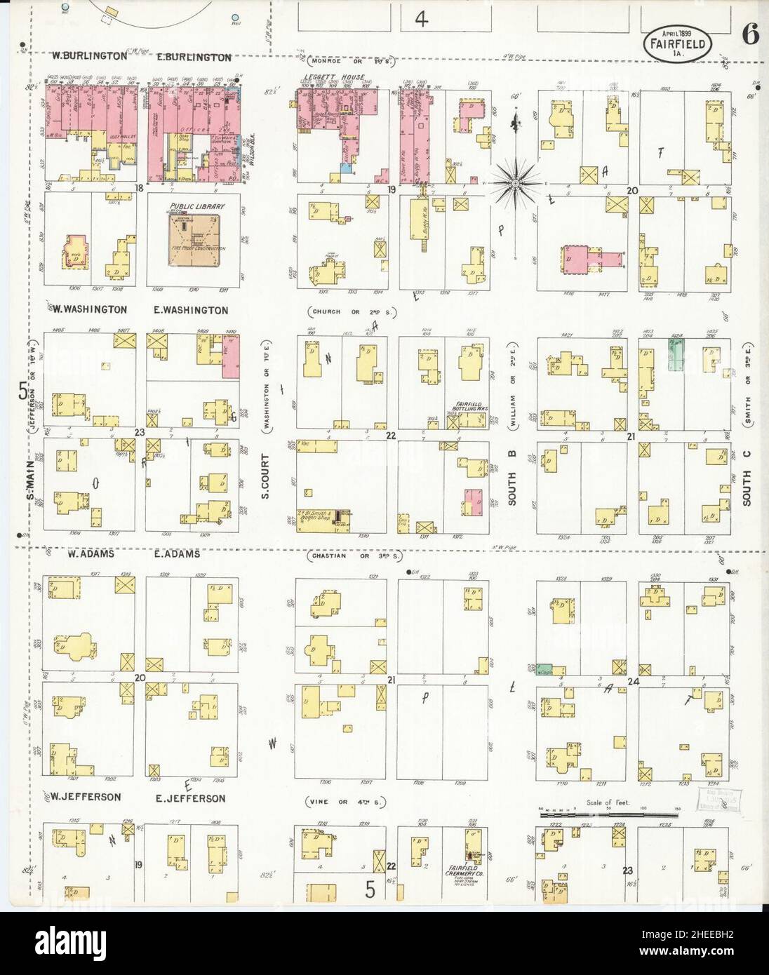 Fairfield iowa map hi-res stock photography and images - Alamy