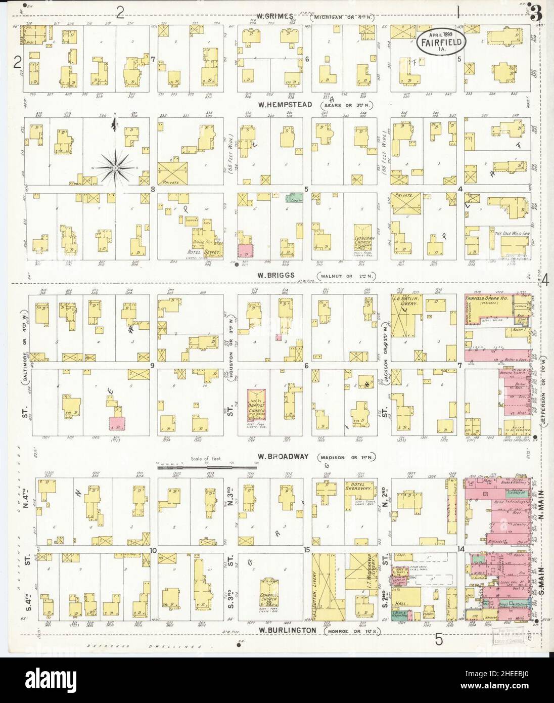 Fairfield iowa map hi-res stock photography and images - Alamy