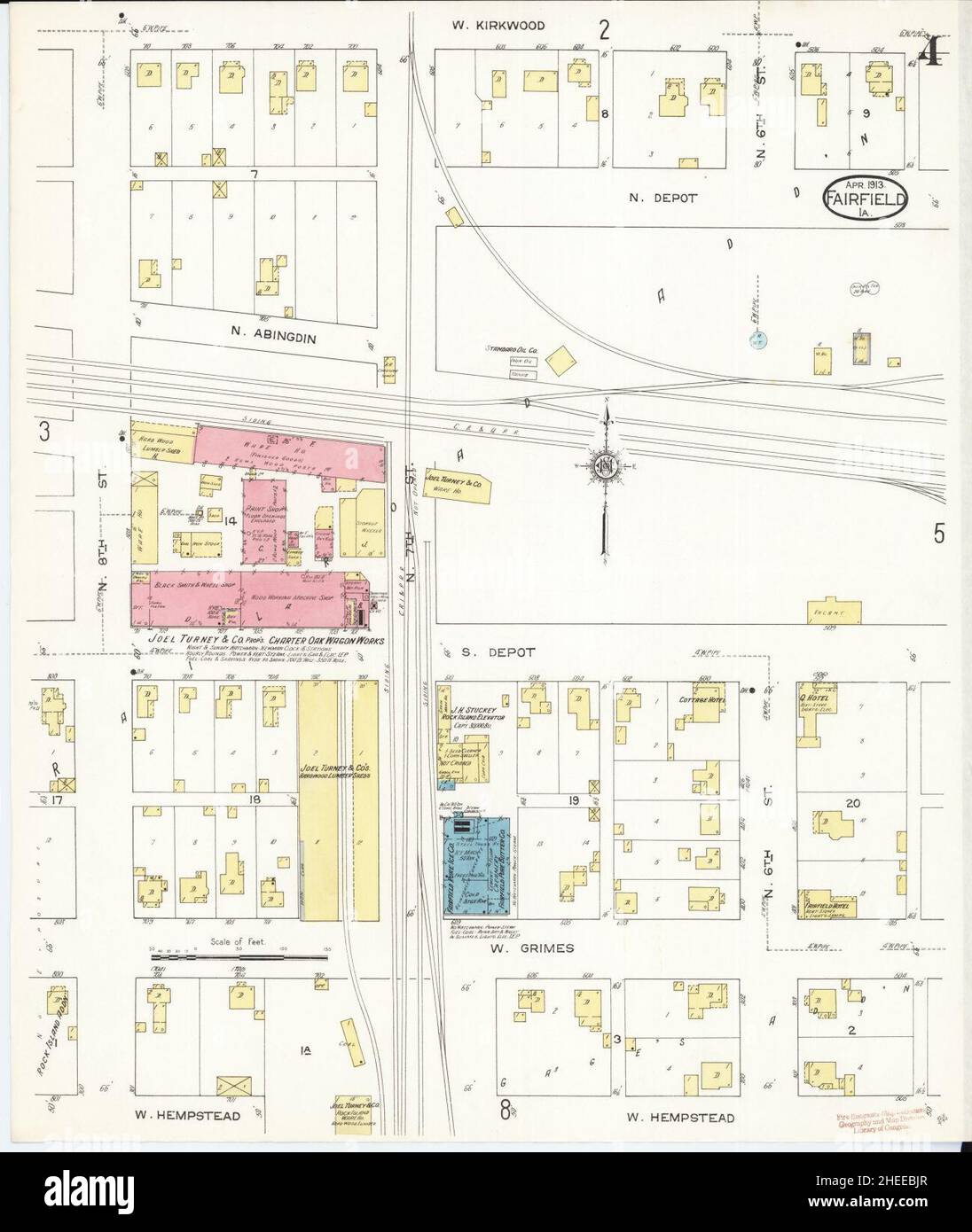 Fairfield iowa map hi-res stock photography and images - Alamy