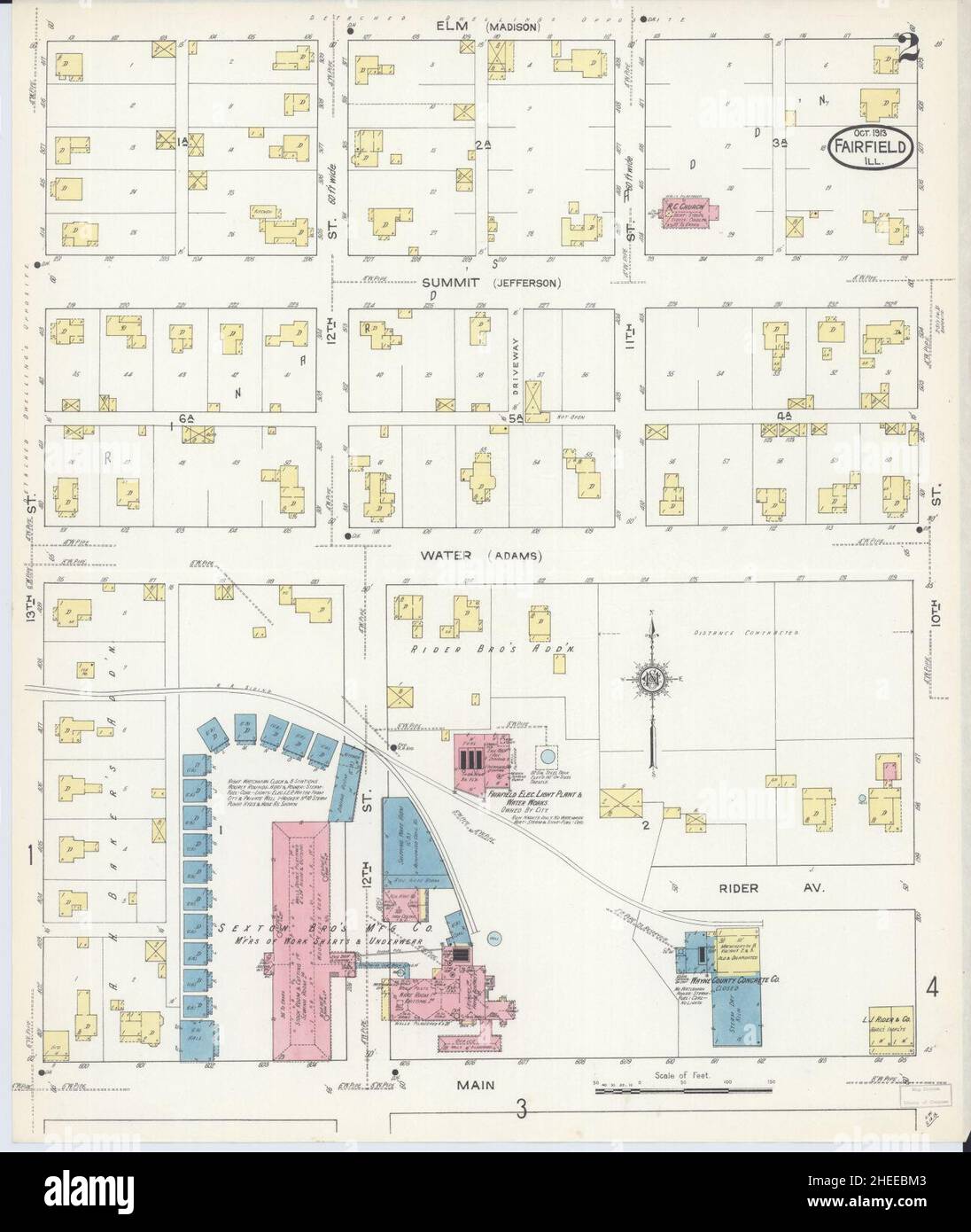 Fairfield illinois map hi-res stock photography and images - Alamy