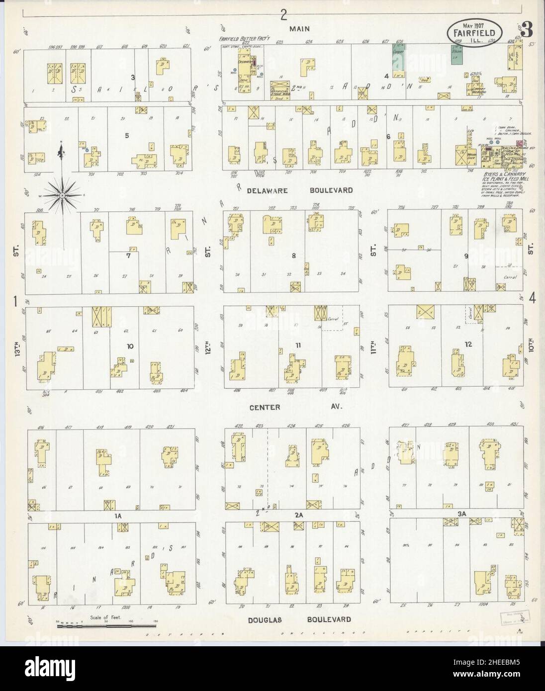 Fairfield illinois map hi-res stock photography and images - Alamy