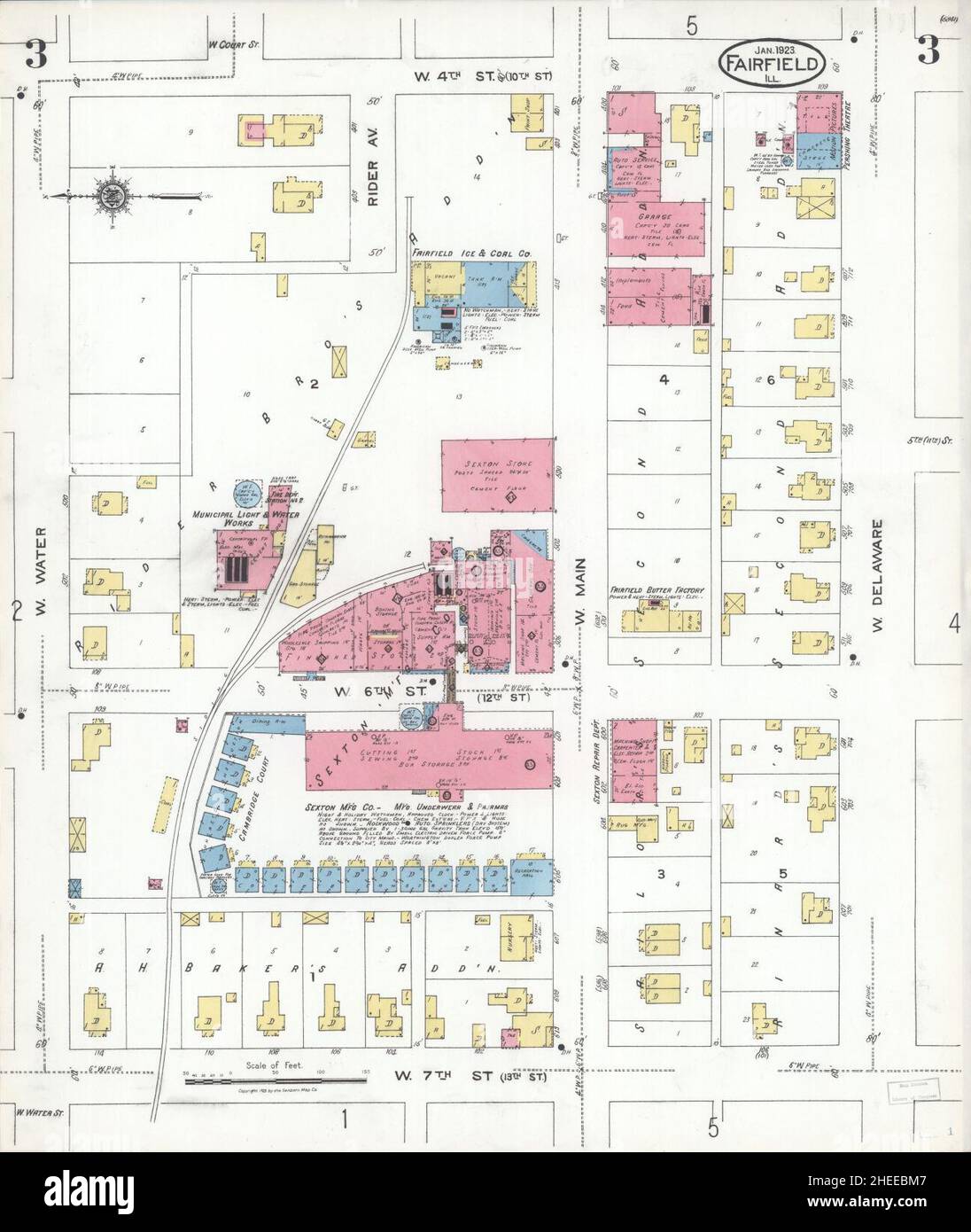 Fairfield illinois map hi-res stock photography and images - Alamy