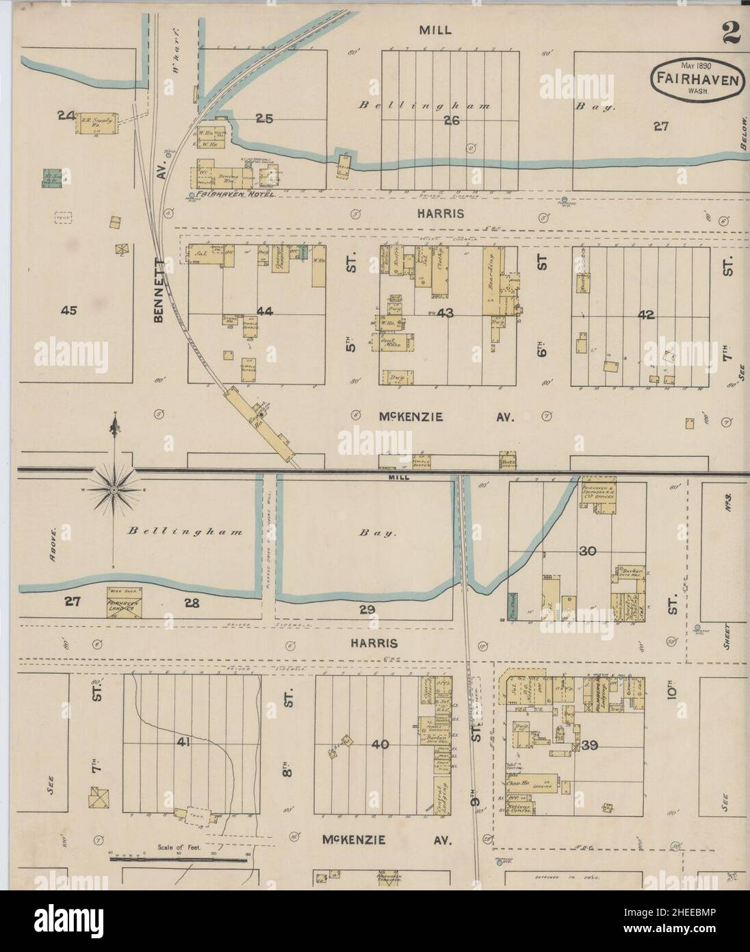Map of fairhaven hi-res stock photography and images - Alamy