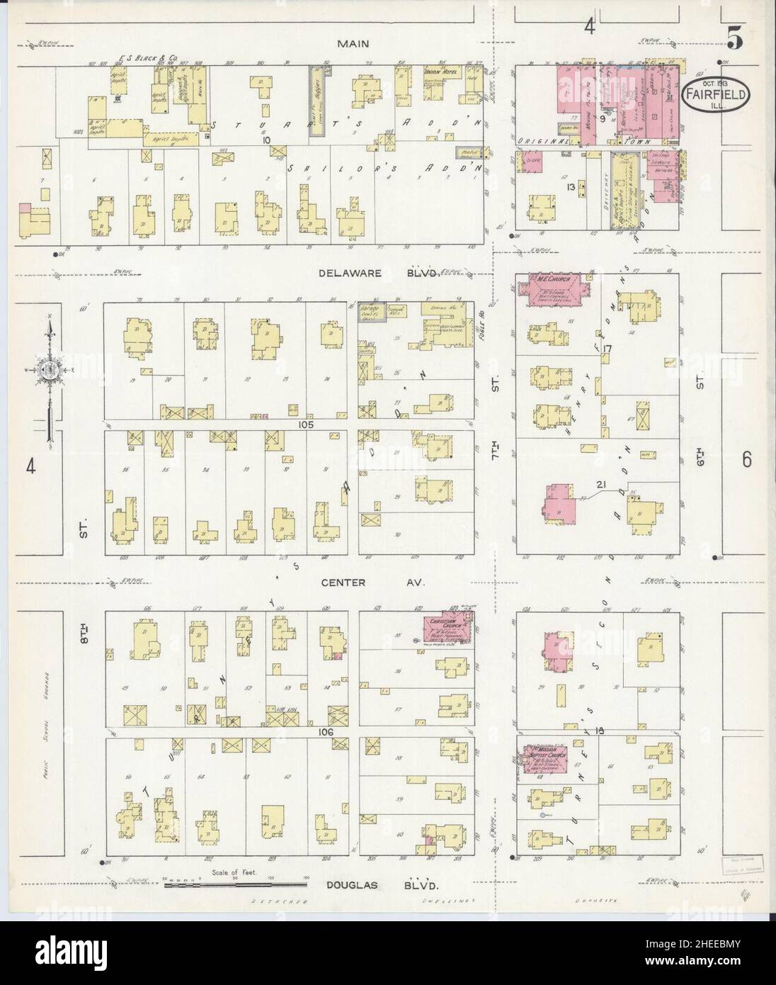 Fairfield illinois map hi-res stock photography and images - Alamy