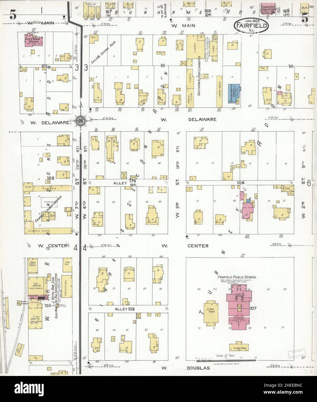 Fairfield illinois map hi-res stock photography and images - Alamy