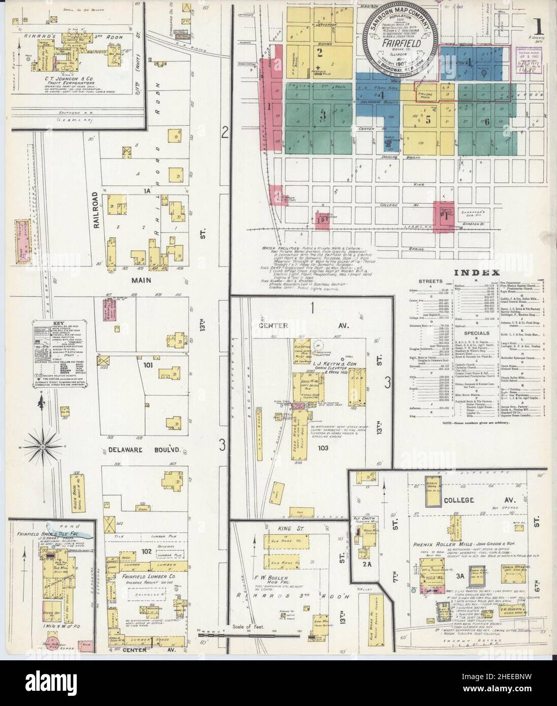 Fairfield illinois map hi-res stock photography and images - Alamy