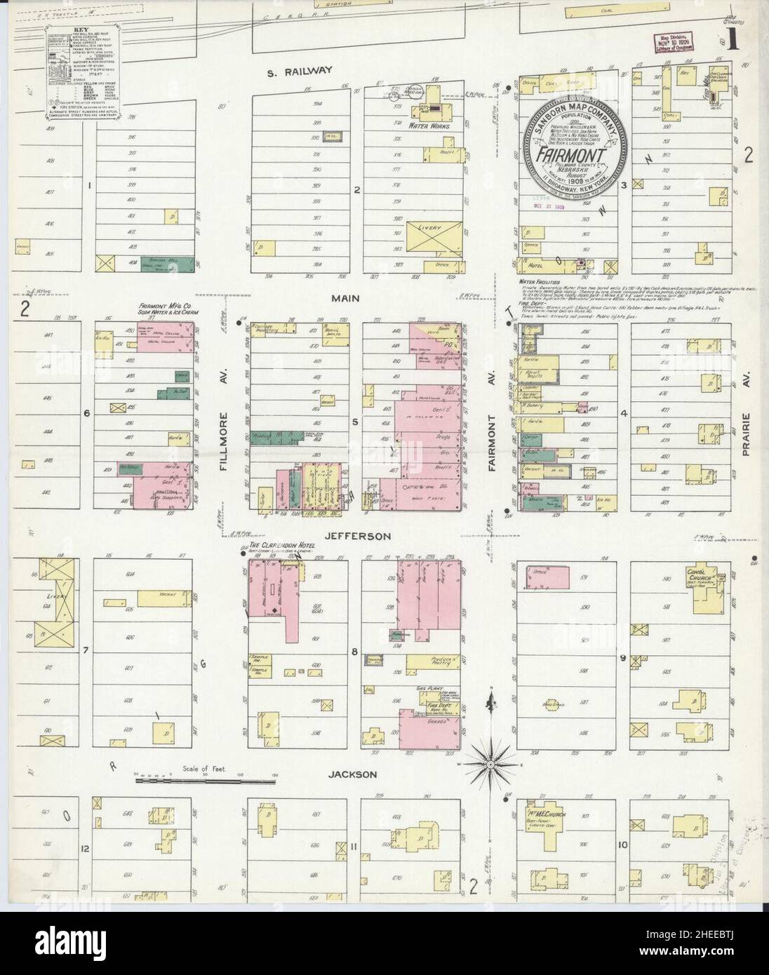 Sanborn Fire Insurance Map from Fairmont, Fillmore County, Nebraska ...