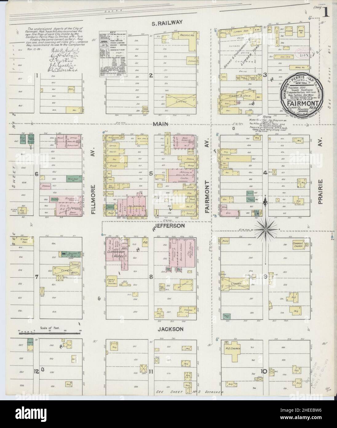 Sanborn Fire Insurance Map from Fairmont, Fillmore County, Nebraska ...