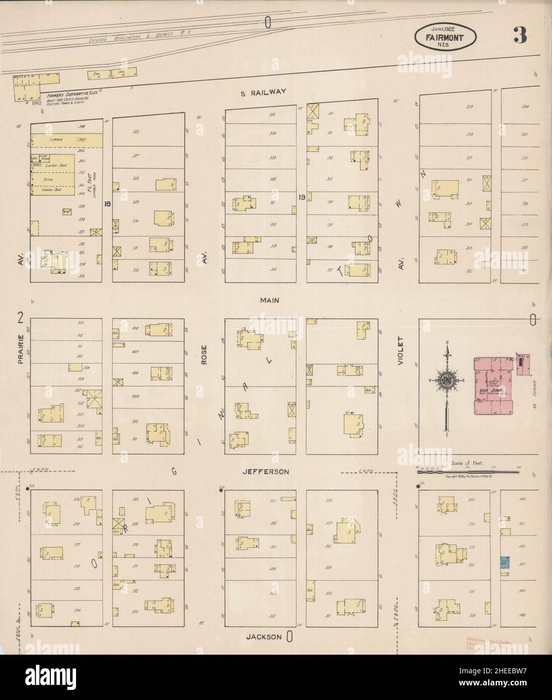 Sanborn Fire Insurance Map from Fairmont, Fillmore County, Nebraska ...