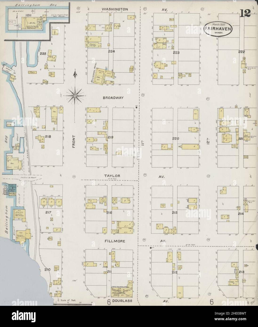 Sanborn Fire Insurance Map from Fairhaven (see also Bellingham, Sehome ...