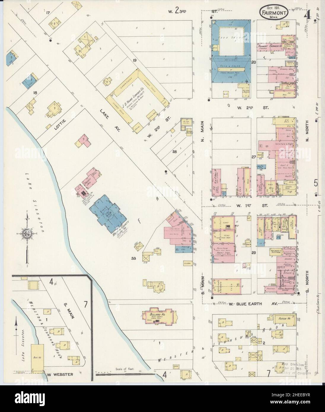 Map of fairmont minnesota hi-res stock photography and images - Alamy