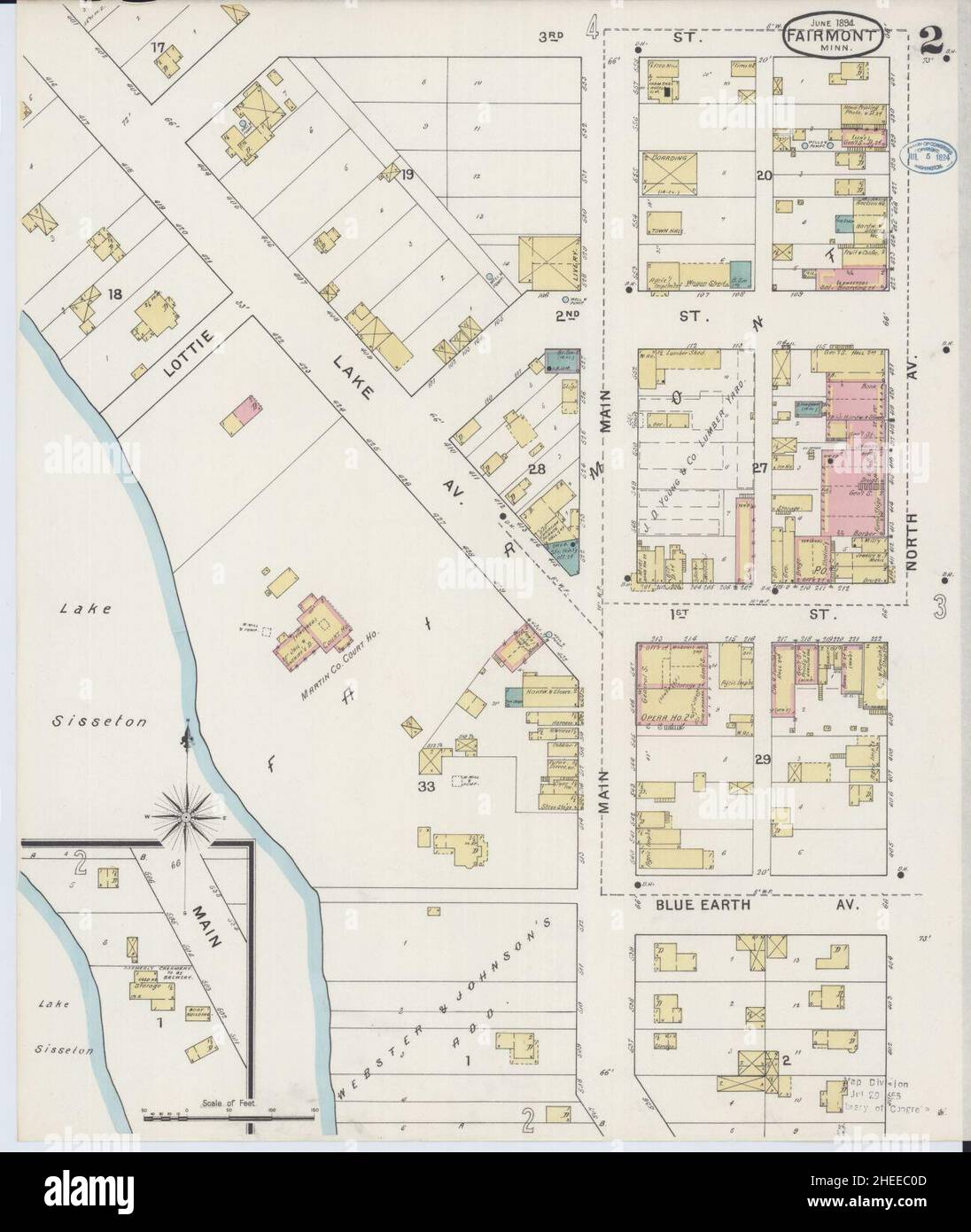 Map of fairmont minnesota hi-res stock photography and images - Alamy