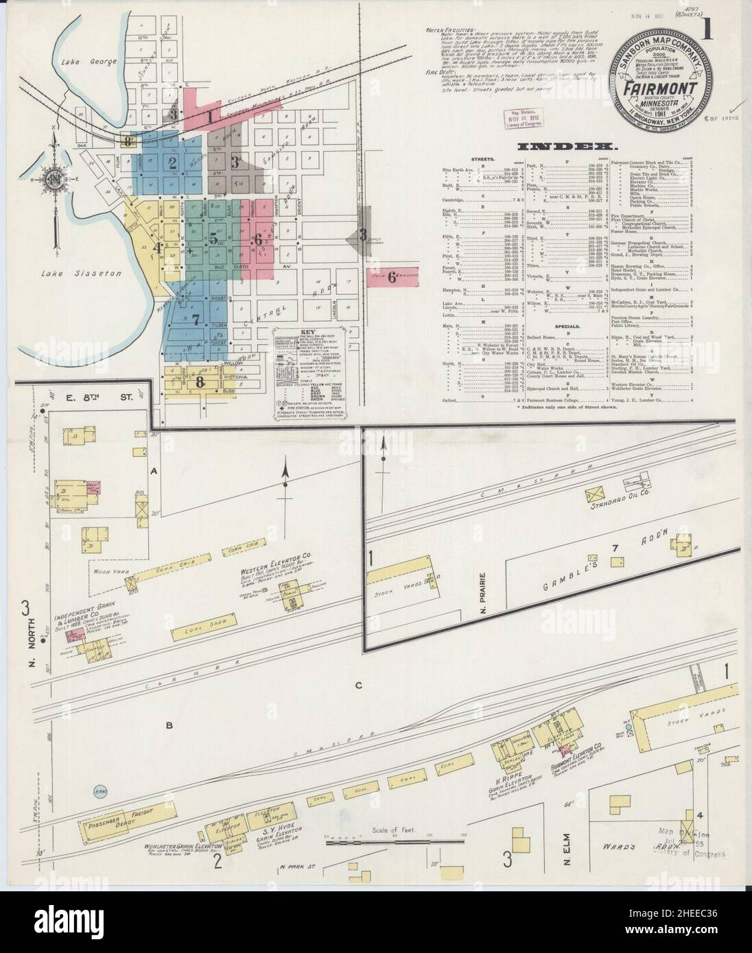 Map of fairmont minnesota hi-res stock photography and images - Alamy